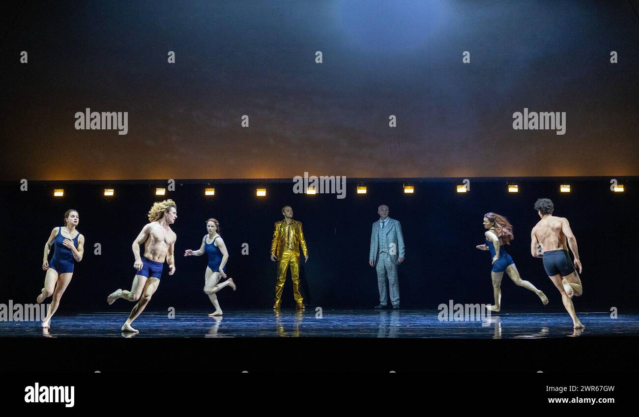 2nd left: Antony César (Tadzio) rear centre, l-r: Alexander Chance ...