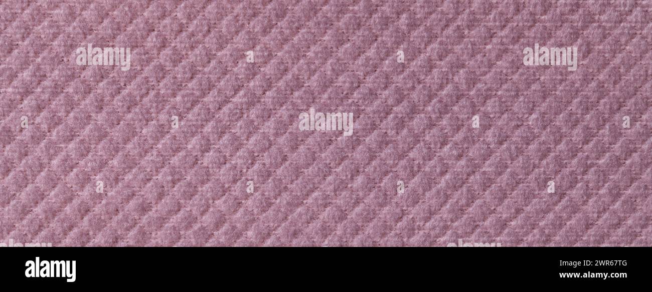 Texture of light purple fluffy fabric background with rhomboid pattern ...
