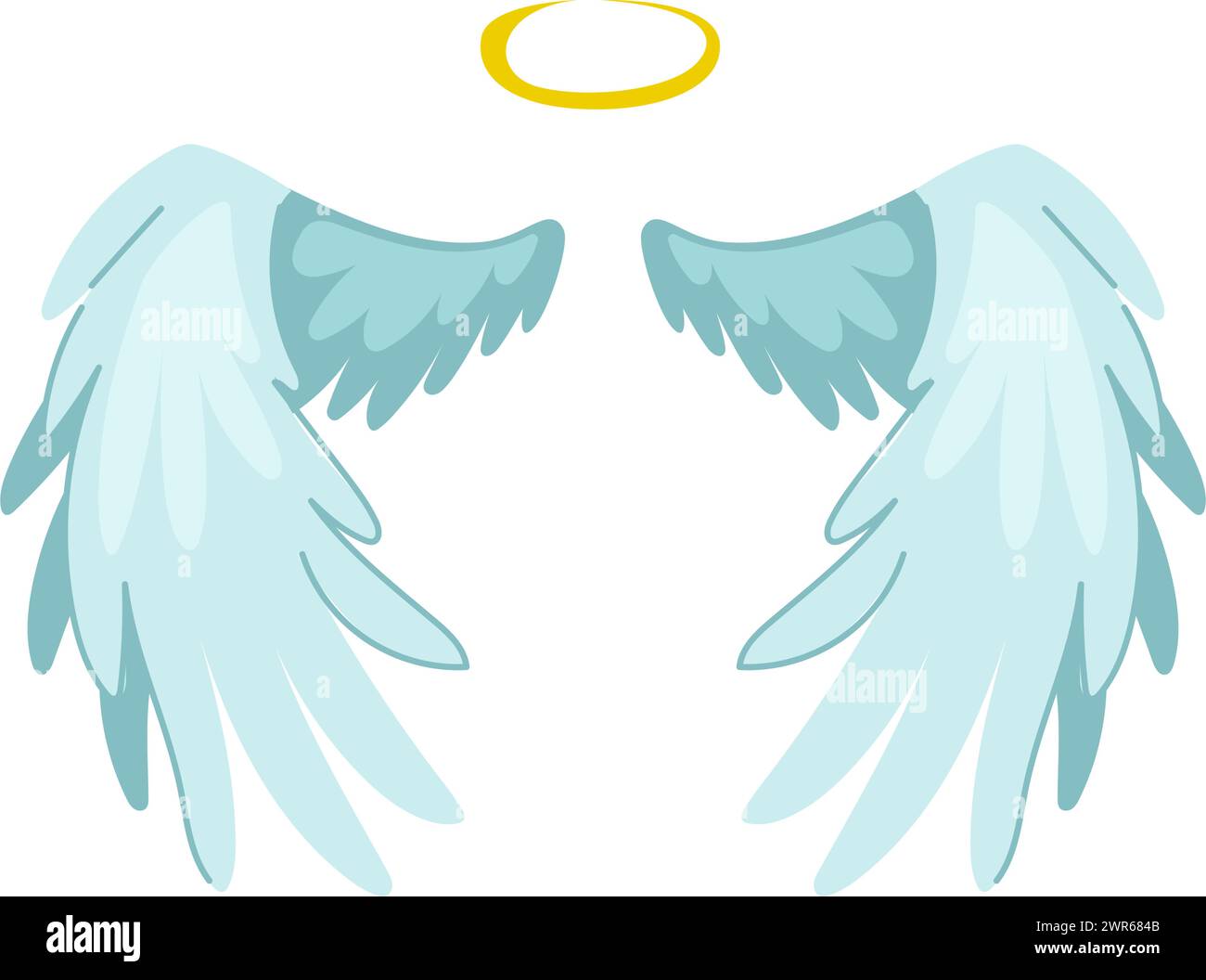 cupid wing angel cartoon vector illustration Stock Vector Image & Art ...