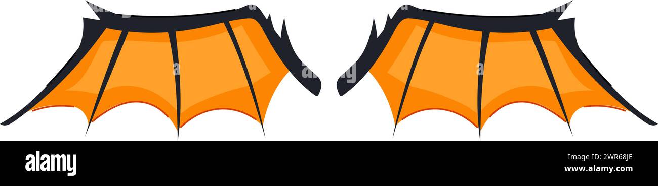 vampire wings dragon cartoon vector illustration Stock Vector Image ...