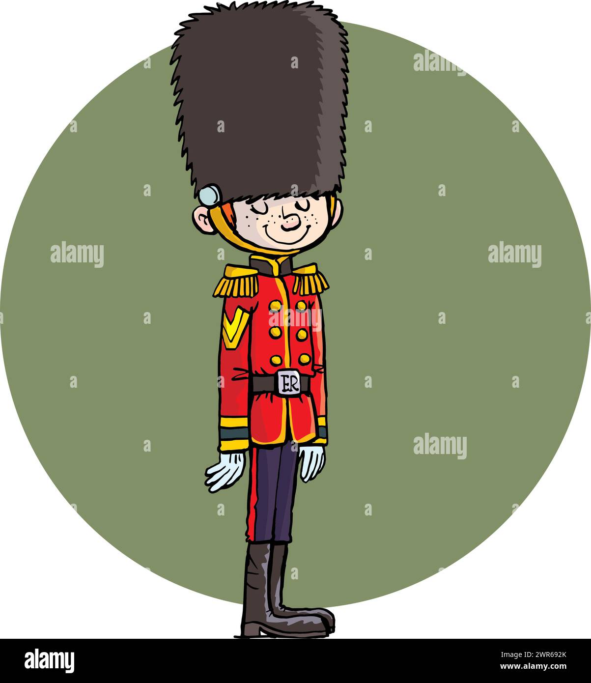 London guard cartoon hi-res stock photography and images - Alamy