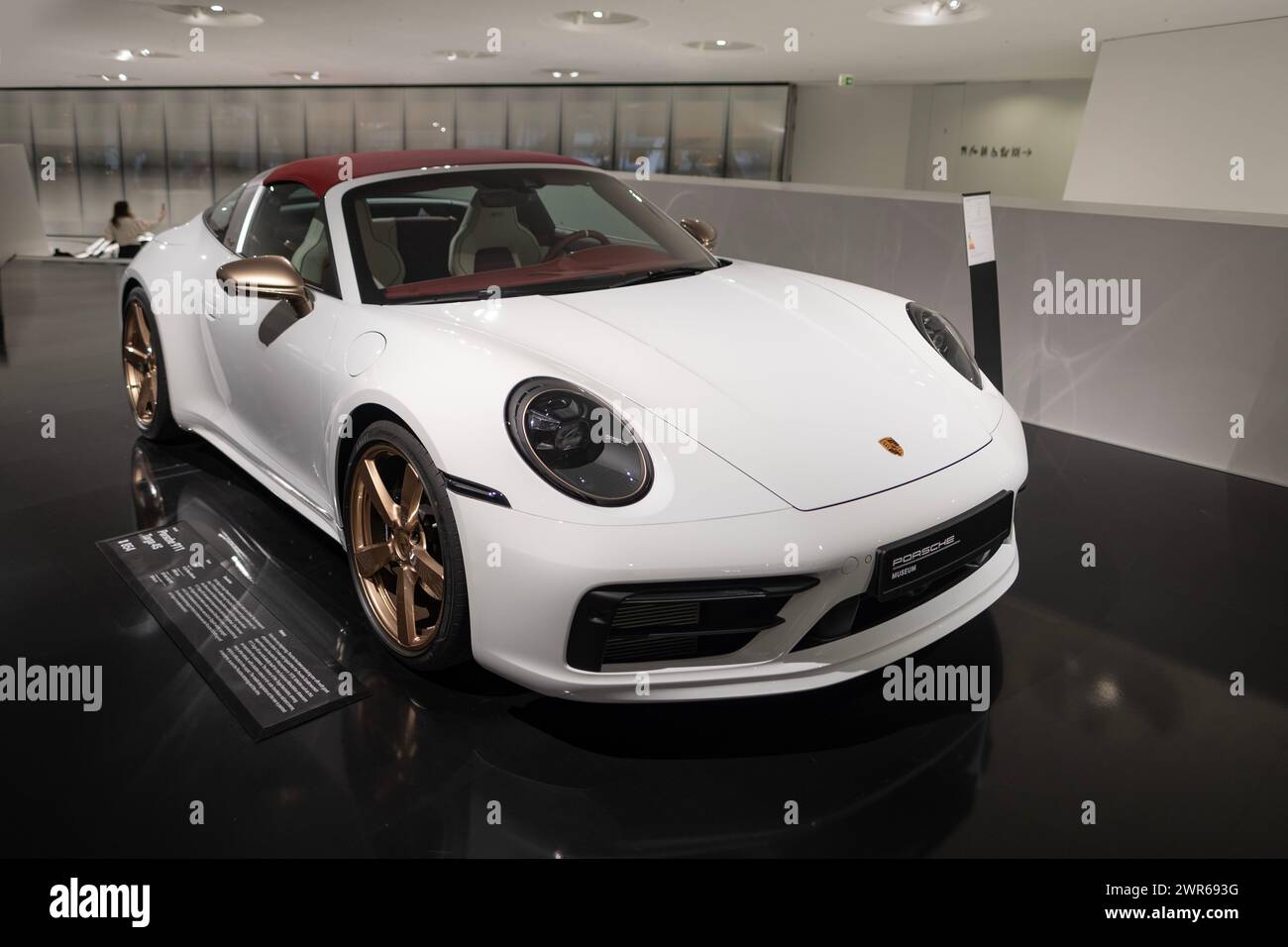 2023 Porsche 911 Targa 4 GTS in Porsche-Museum, high-performance white ...