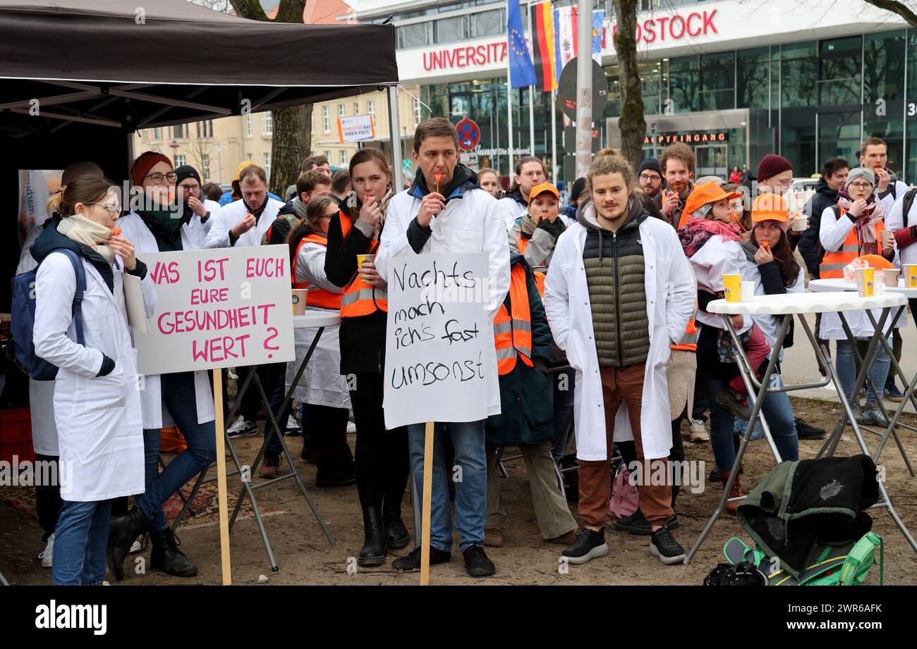 Rostock, Germany. 11th Mar, 2024. Staff at Rostock University Medical ...