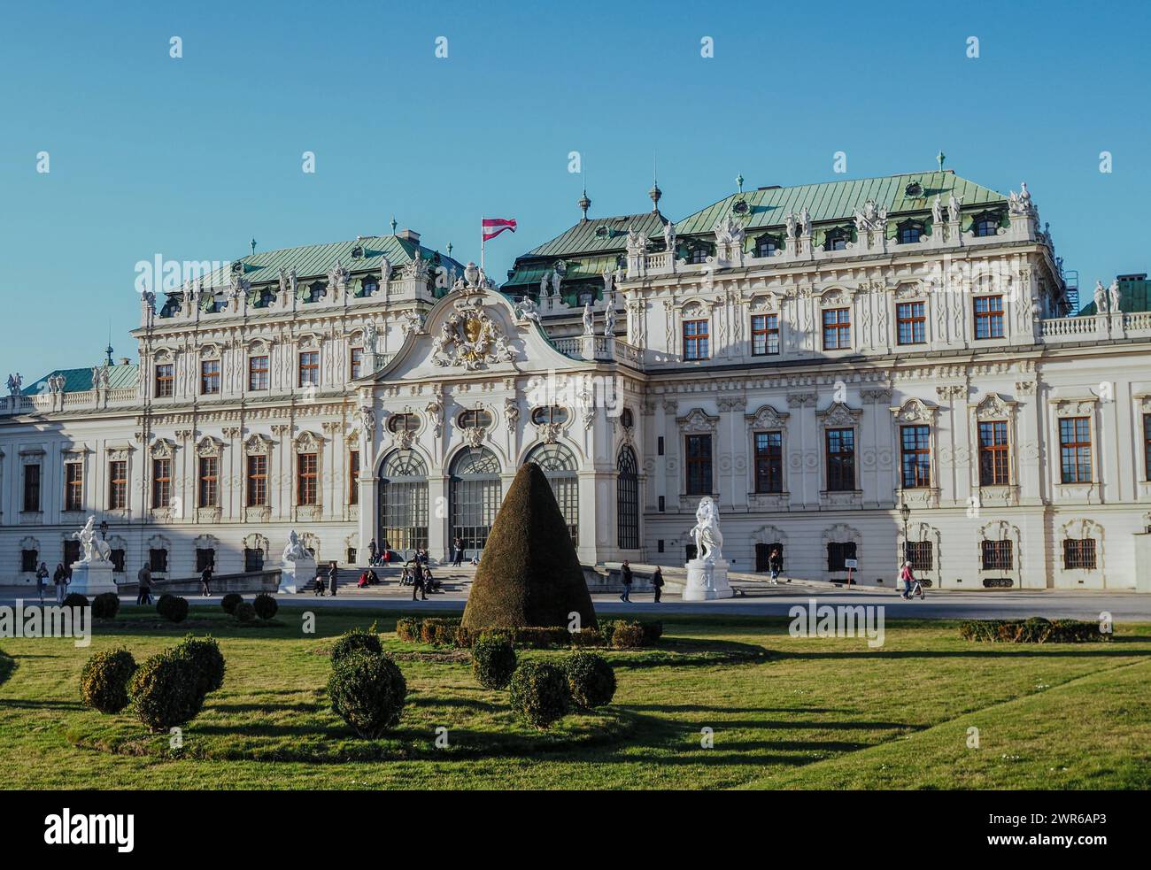Vienna, Austria. 25th Feb, 2024. The view from the south of the ...