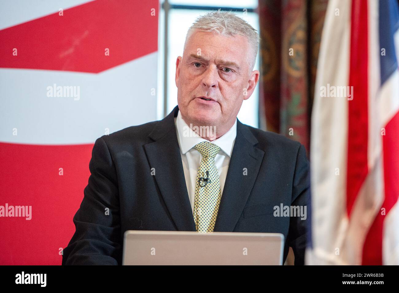 London, England, UK. 11th Mar, 2024. Former Conservative deputy chairman LEE ANDERSON joins ...