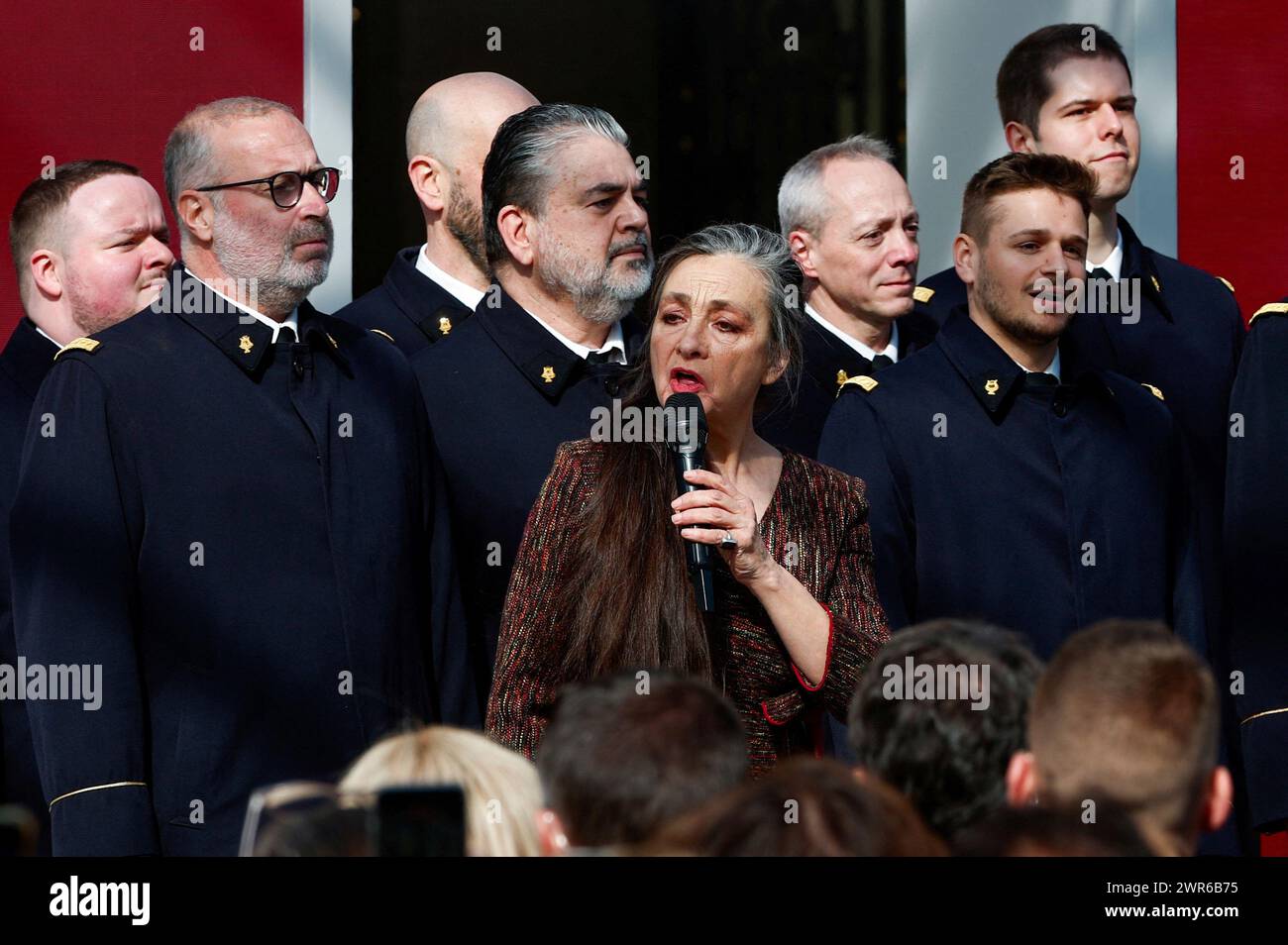 Singer Catherine Ringer attends a ceremony to seal the right to ...