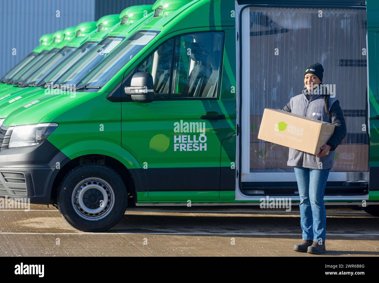 18/01/23 Hello Fresh take delivery of a fleet of Volkswagen Crafter ...