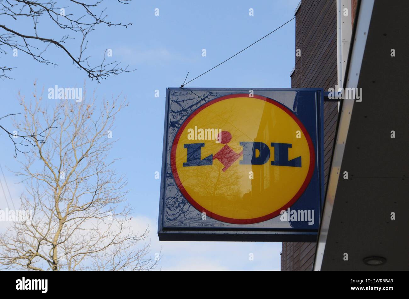 Copenhagen, Denmark /11 March 2024/. German lidl grocery store in ...