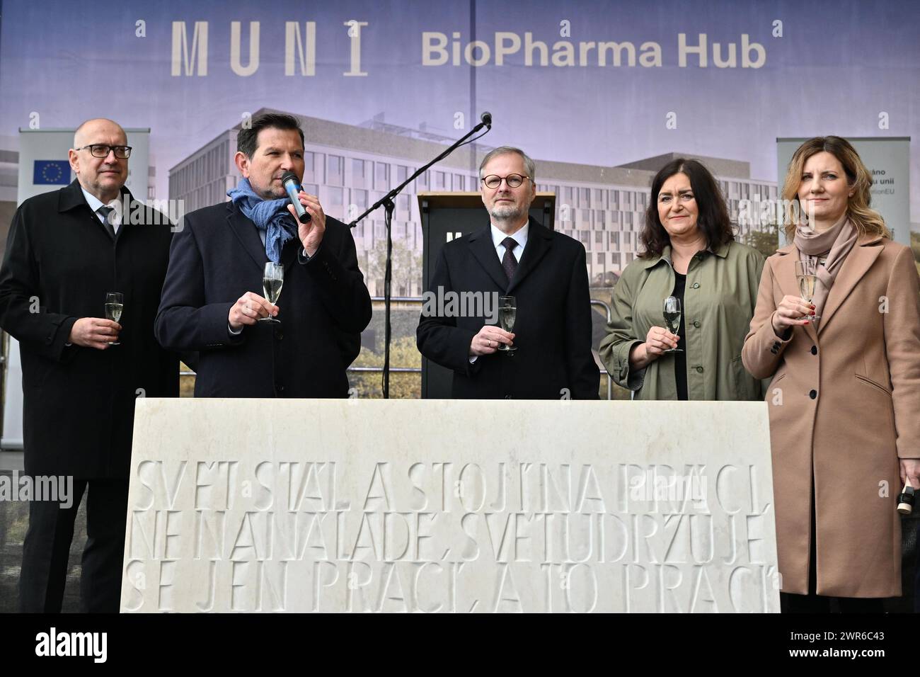 Brno, Czech Republic. 11th Mar, 2024. (L-R) Education Minister Mikulas ...