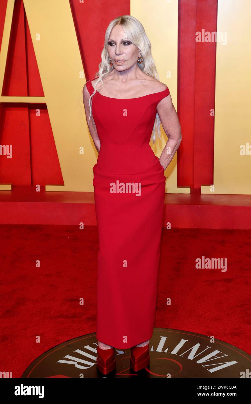 Donatella Versace bei der Vanity Fair Oscar Party 2024 anlässlich der ...