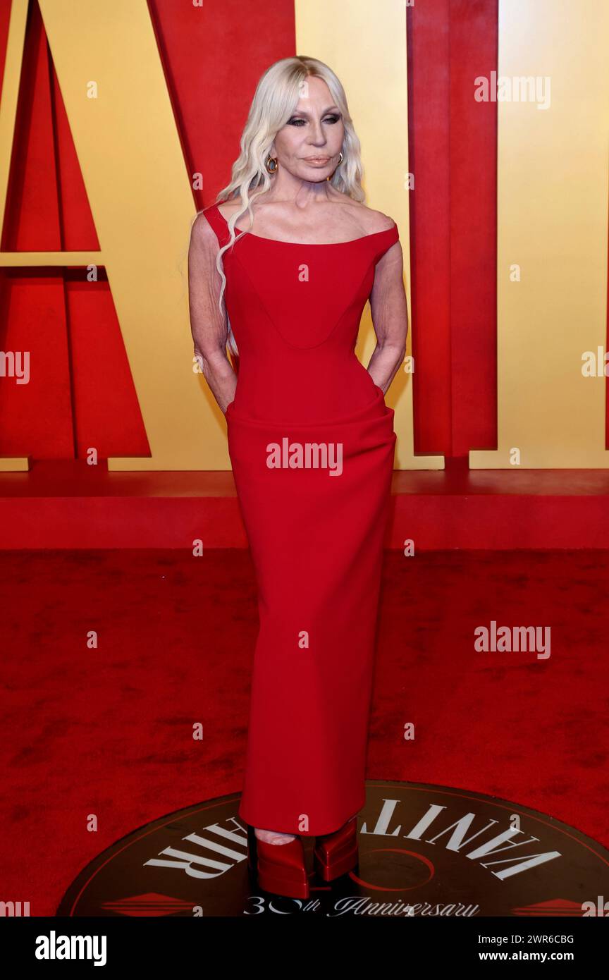 Donatella Versace bei der Vanity Fair Oscar Party 2024 anlässlich der ...