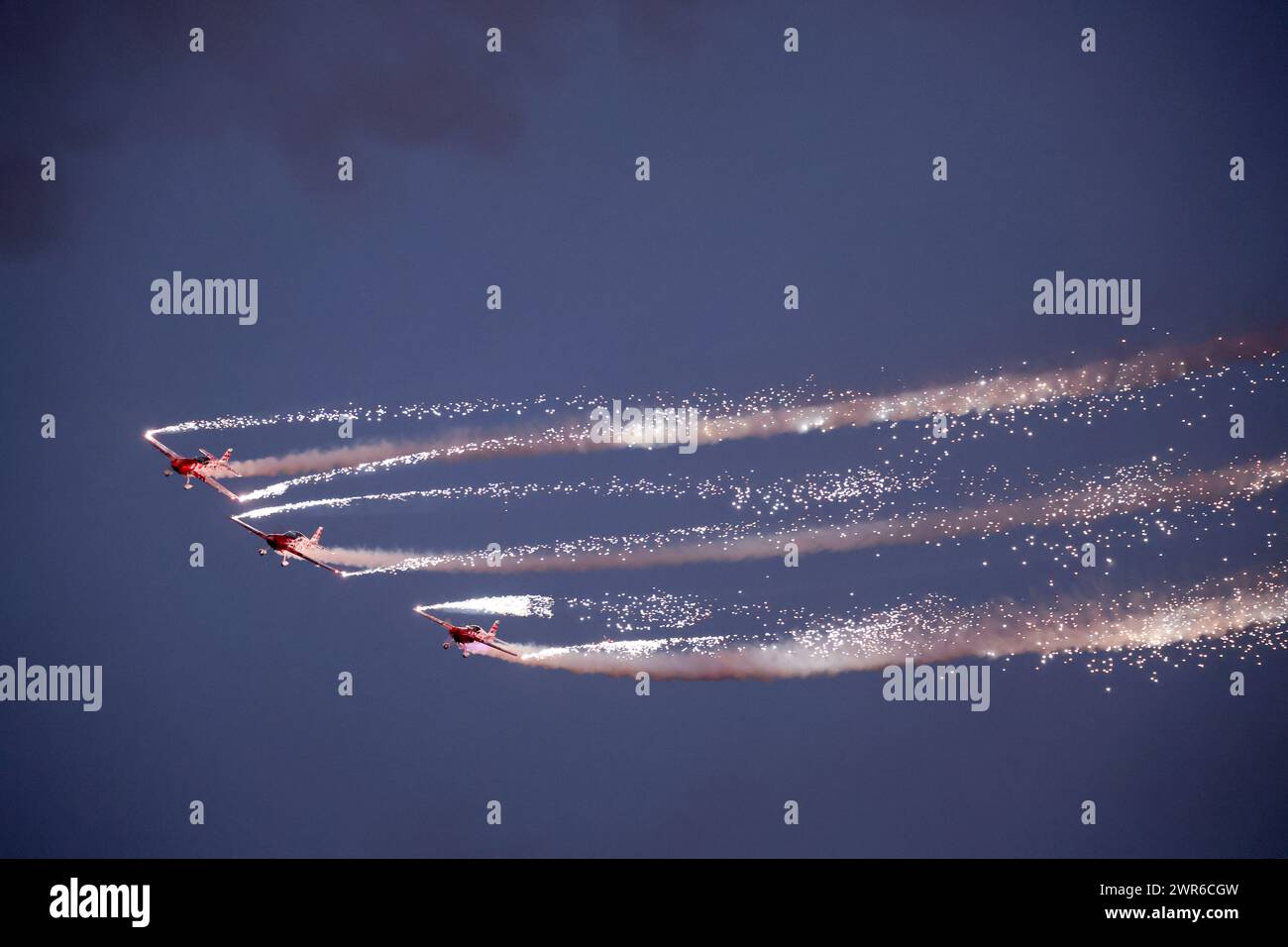 19/06/22 Timed to coincide with sunset, The Global Stars aerobatic ...