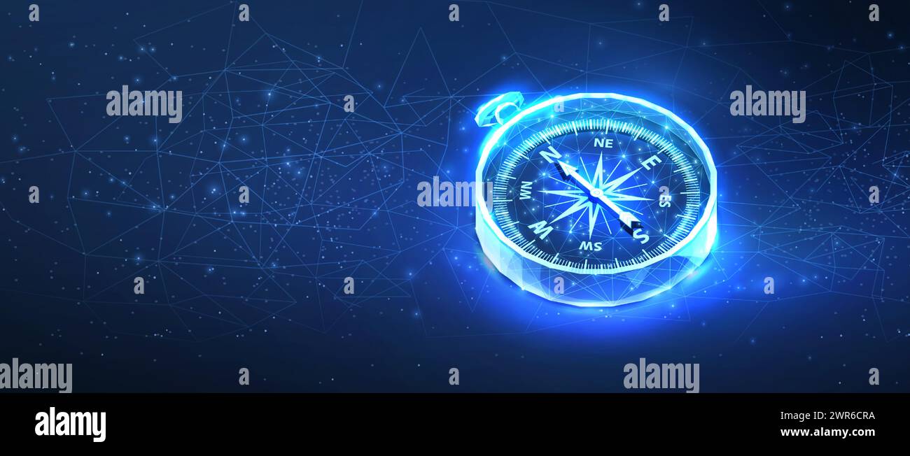 Digital compass. Business strategic explorer Stock Vector Image & Art ...