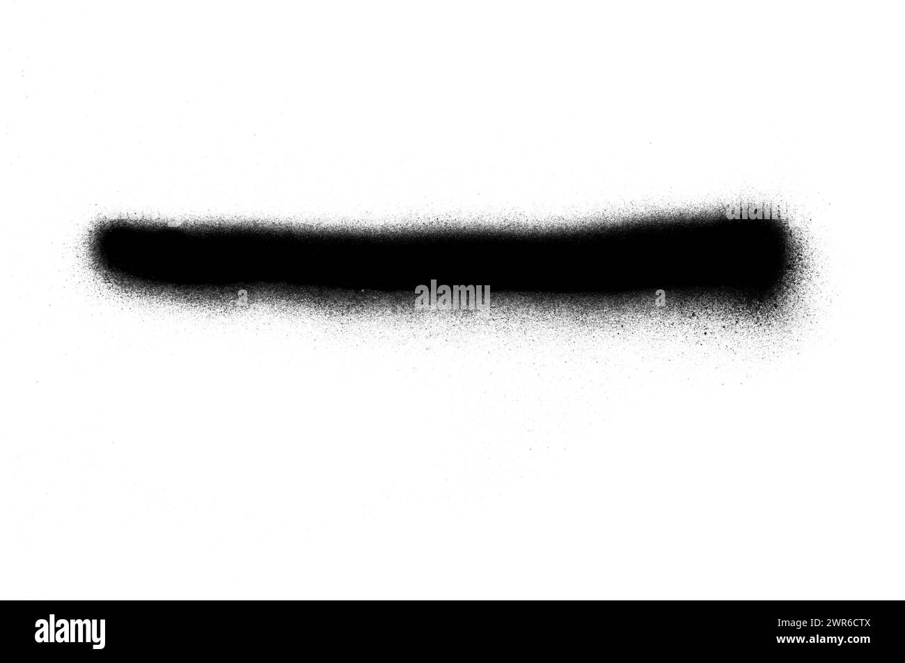 Grunge style shape. Spray painted line with drip Stock Photo - Alamy