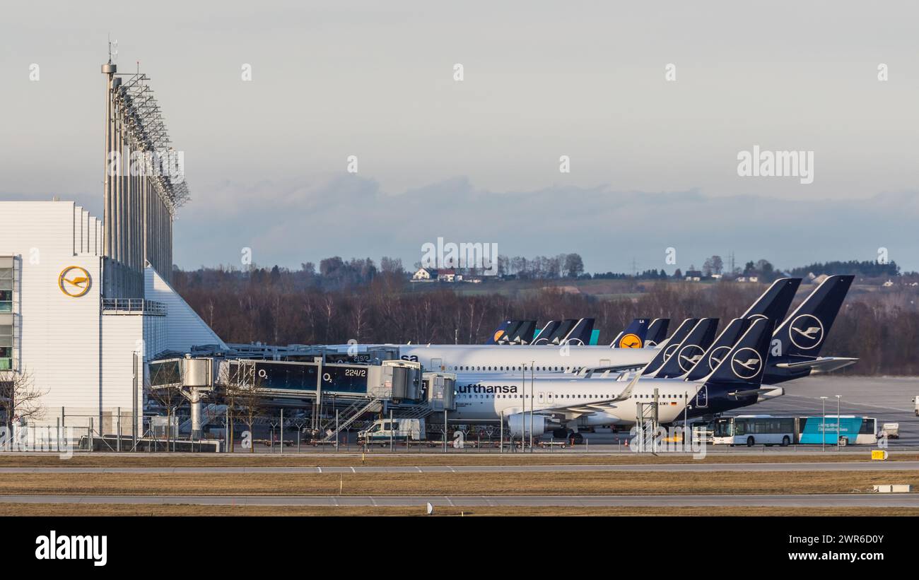 Wunderschne P20 Flughafen Mnchen Fotos