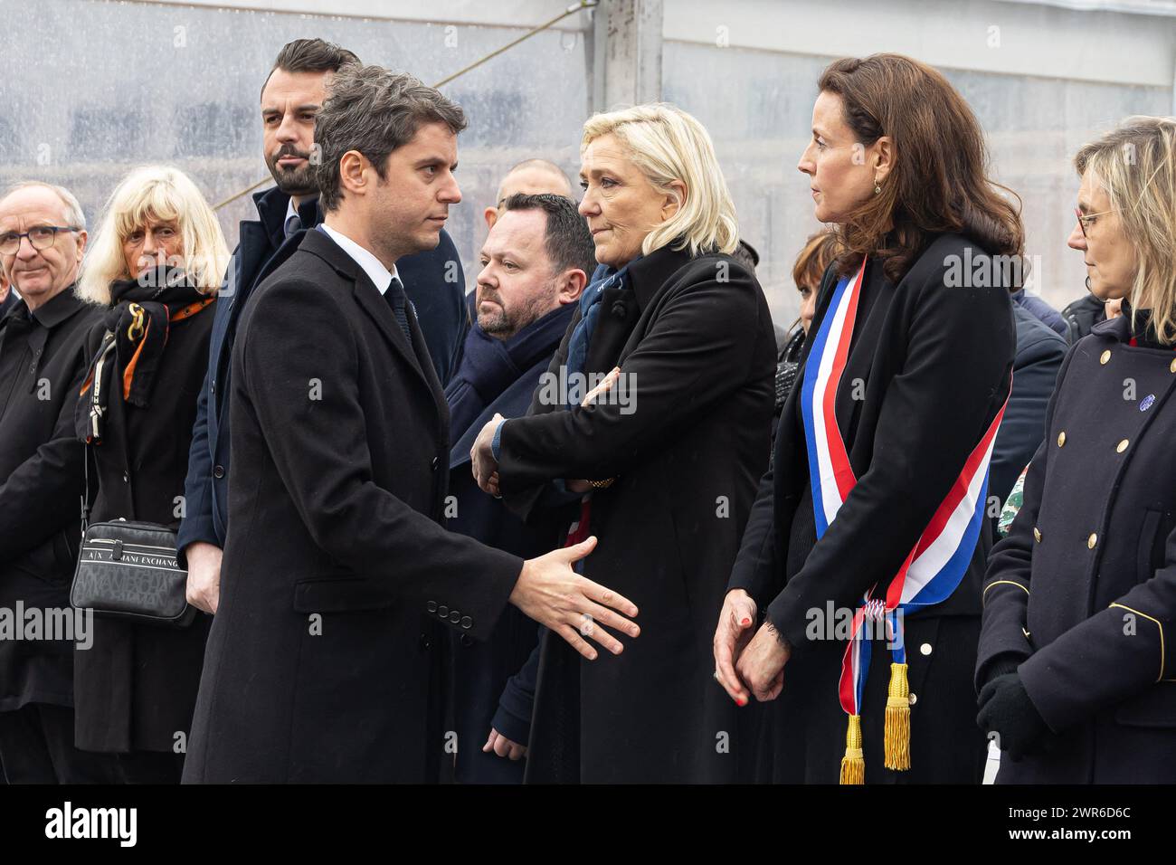 PM Gabriel Attal, MP Christine Engrand, MP Emmanuel Blairy, Member of ...