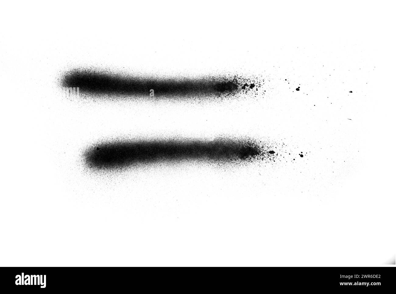 Grunge style shape. Spray painted line Stock Photo - Alamy