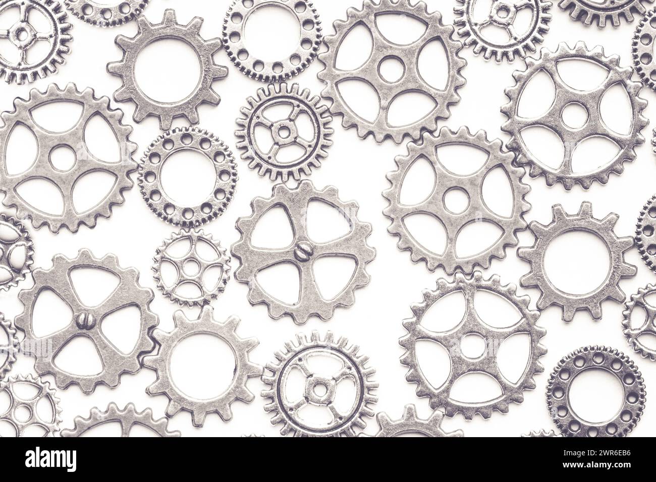 Gears steampunk gray style symbol mechanism watch clock parts white ...