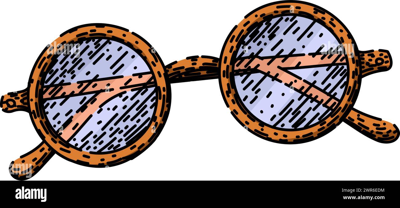 glasses reading sketch hand drawn vector Stock Vector Image & Art - Alamy