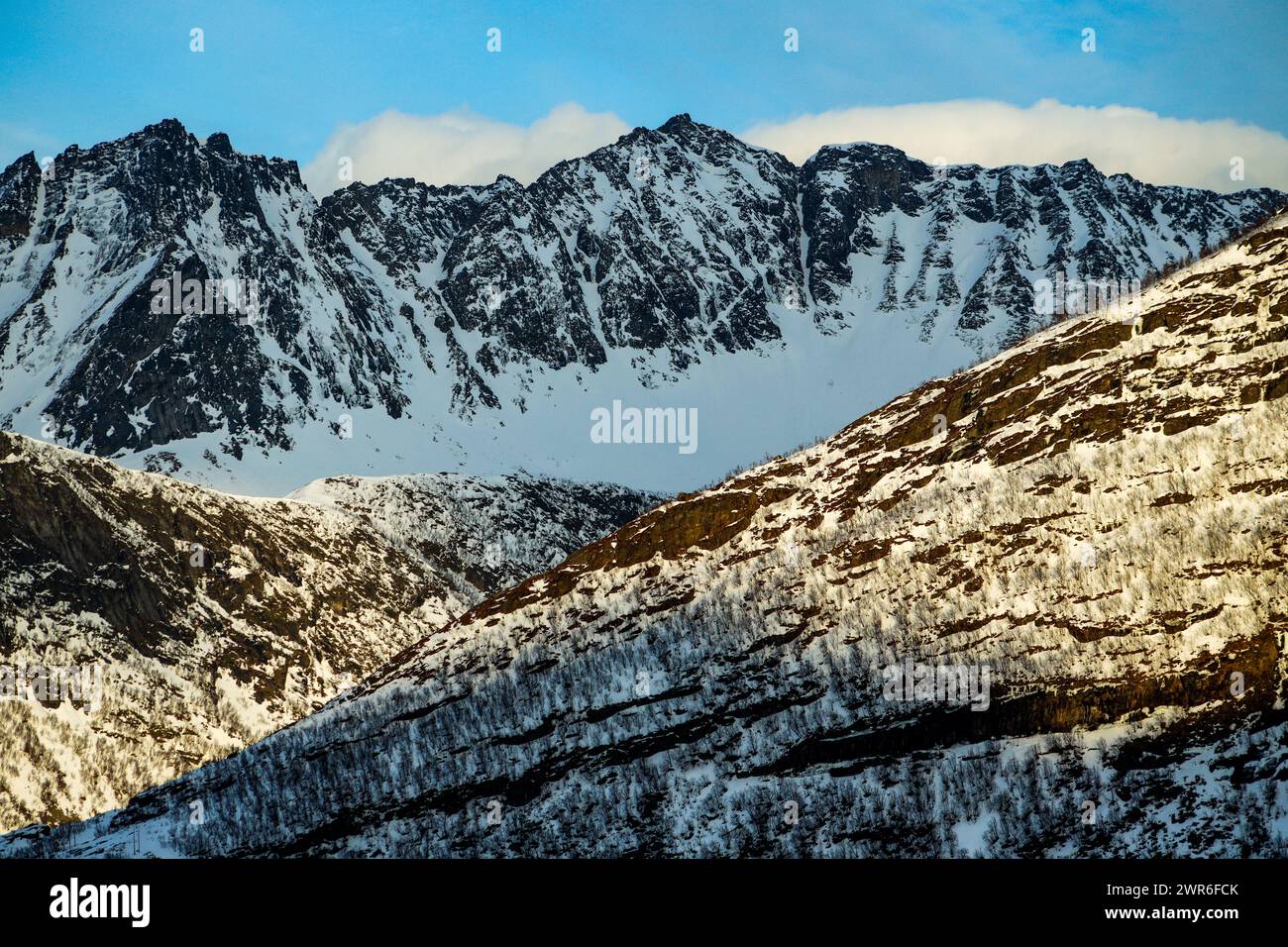 Winter view fjord mountains hi-res stock photography and images - Alamy