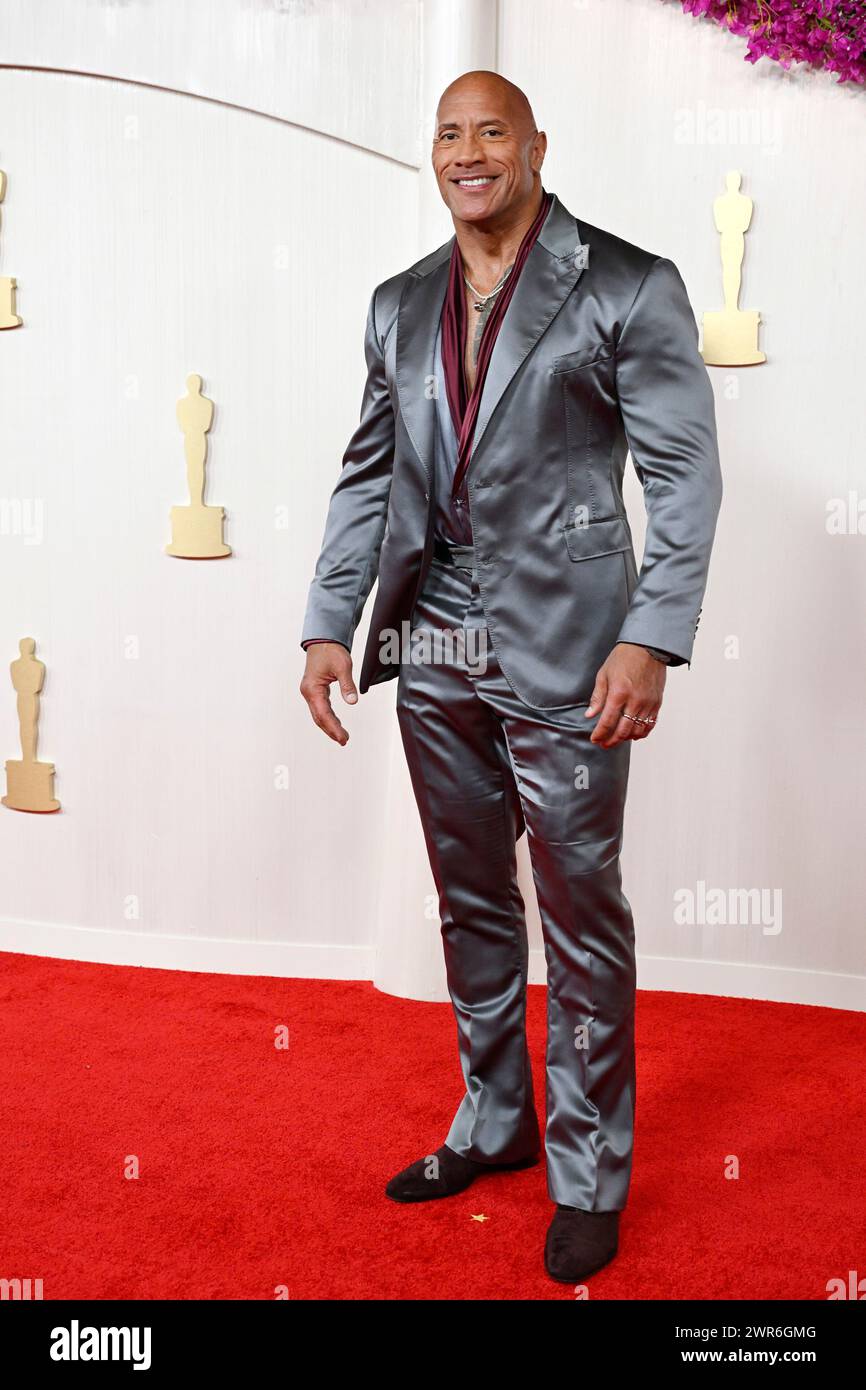 Los Angeles, Ca. 10th Mar, 2024. Dwayne Johnson at the 96th Annual ...