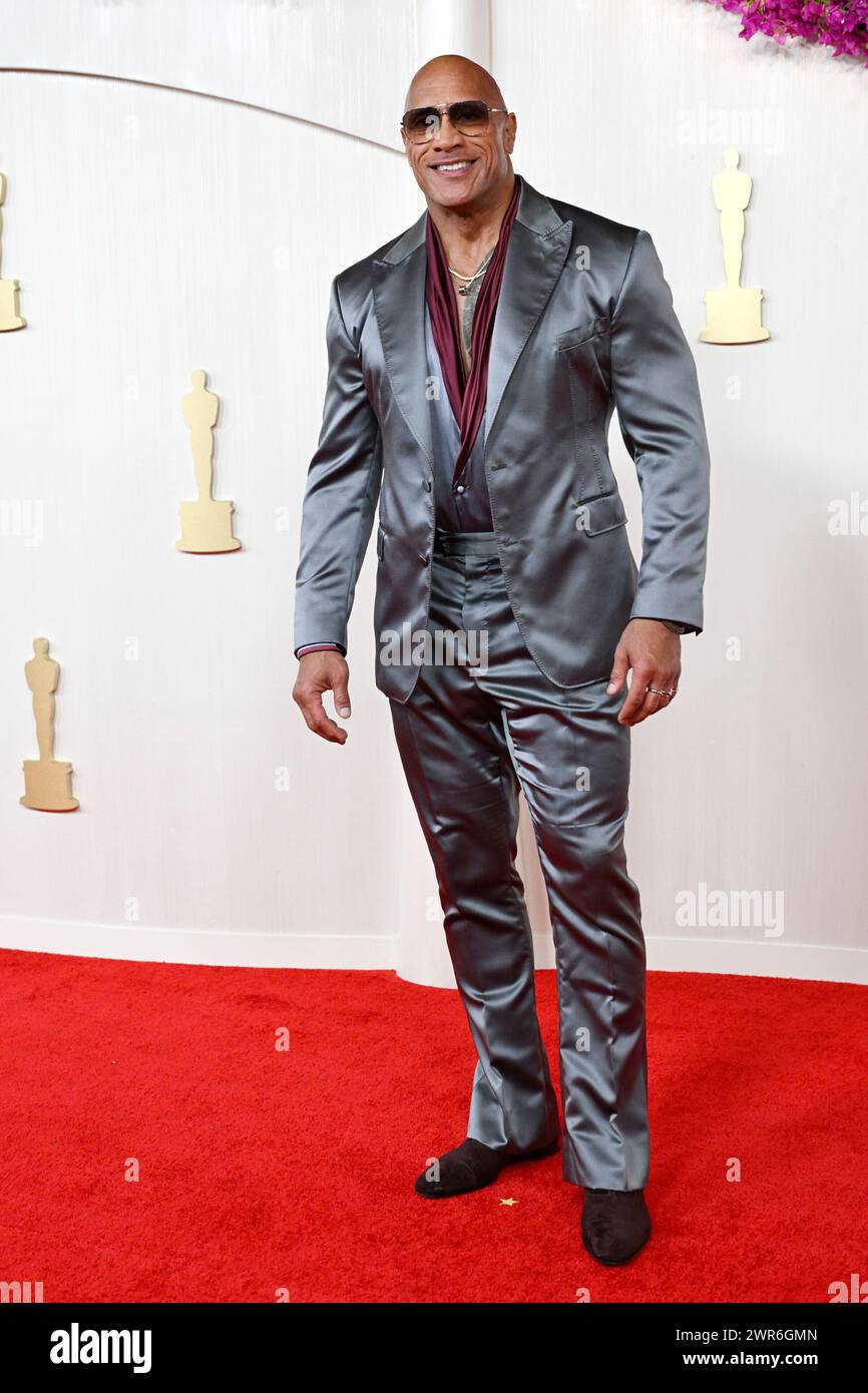 Los Angeles, Ca. 10th Mar, 2024. Dwayne Johnson at the 96th Annual ...