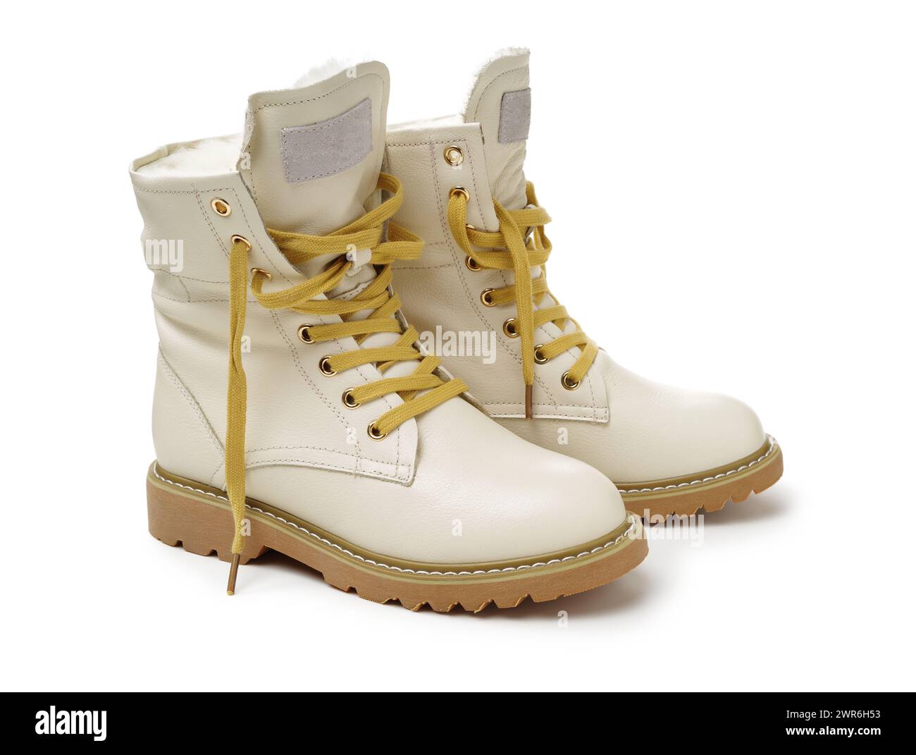 women's boots on white background Stock Photo - Alamy