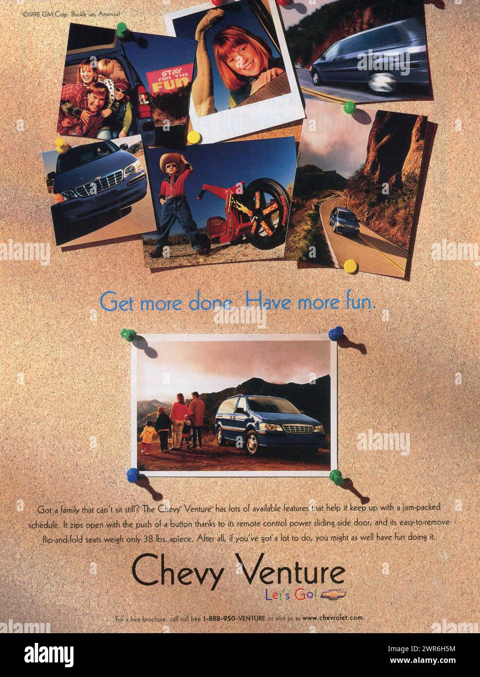 Vintage "Time" magazine 23 November 1998 issue advert, USA Stock Photo ...