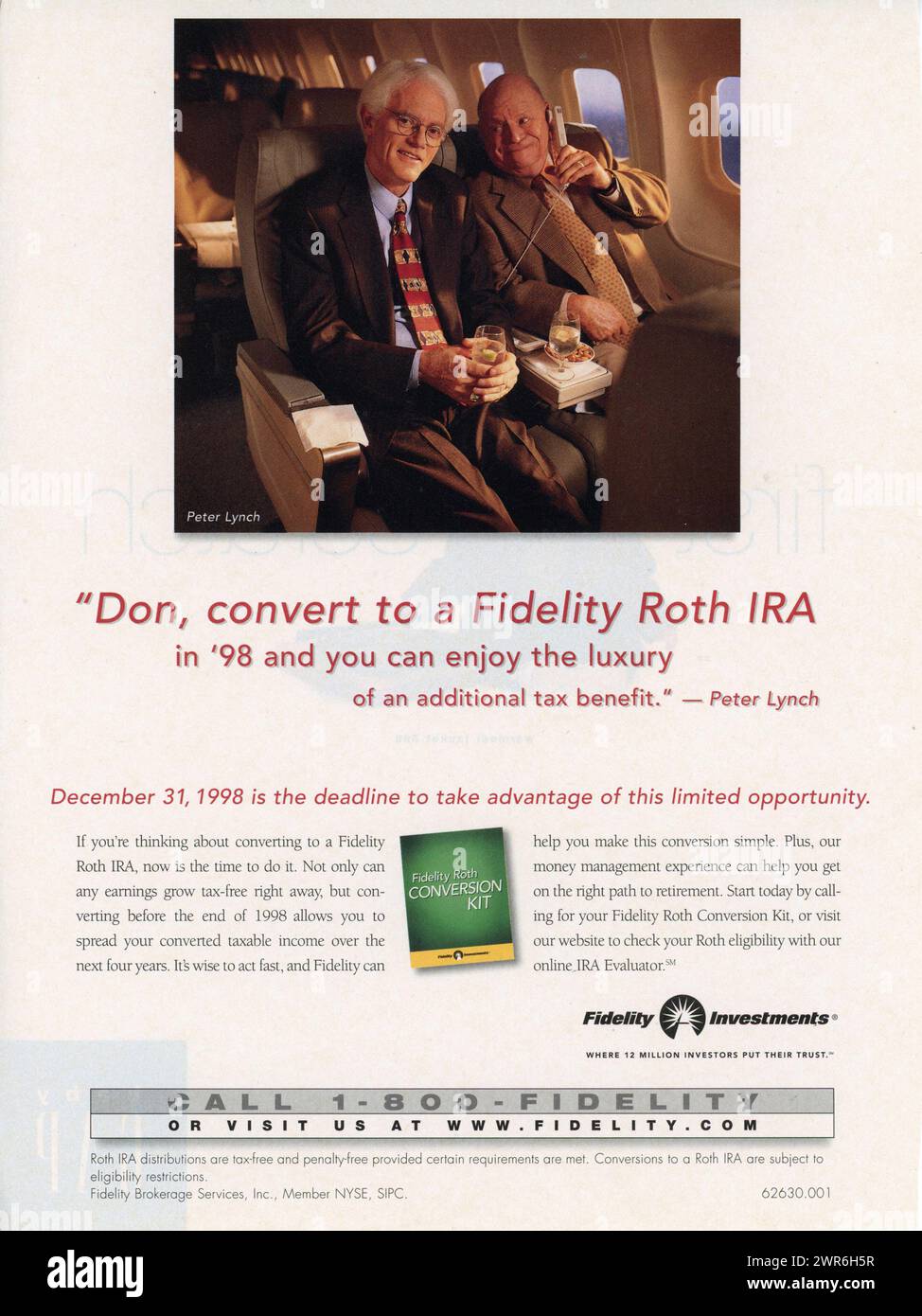 Vintage "Time" magazine 23 November 1998 issue advert, USA Stock Photo ...