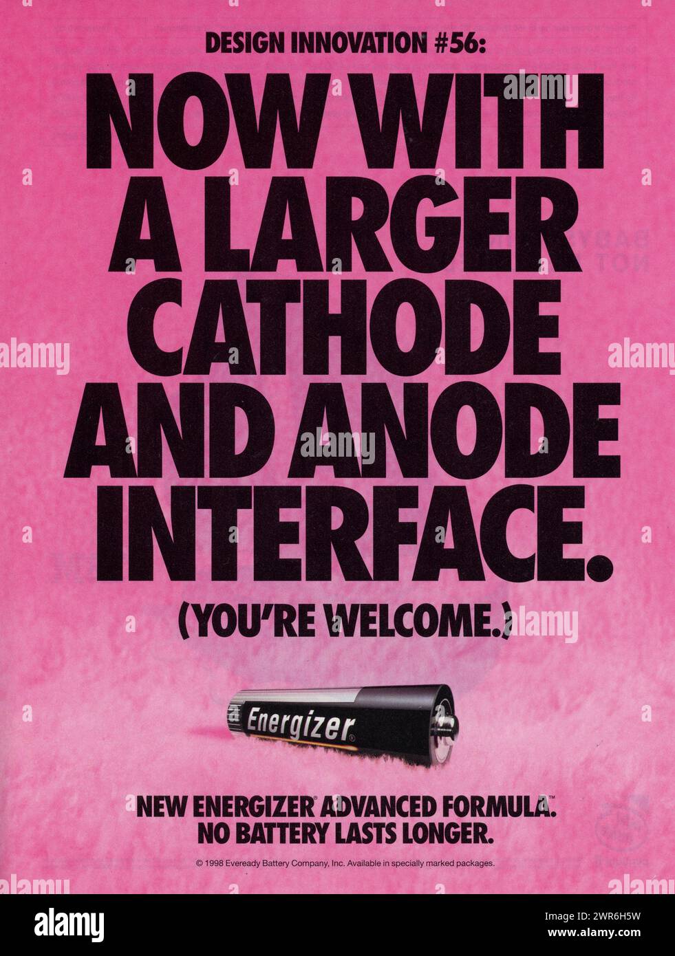 Vintage "Time" magazine 23 November 1998 issue advert, USA Stock Photo ...