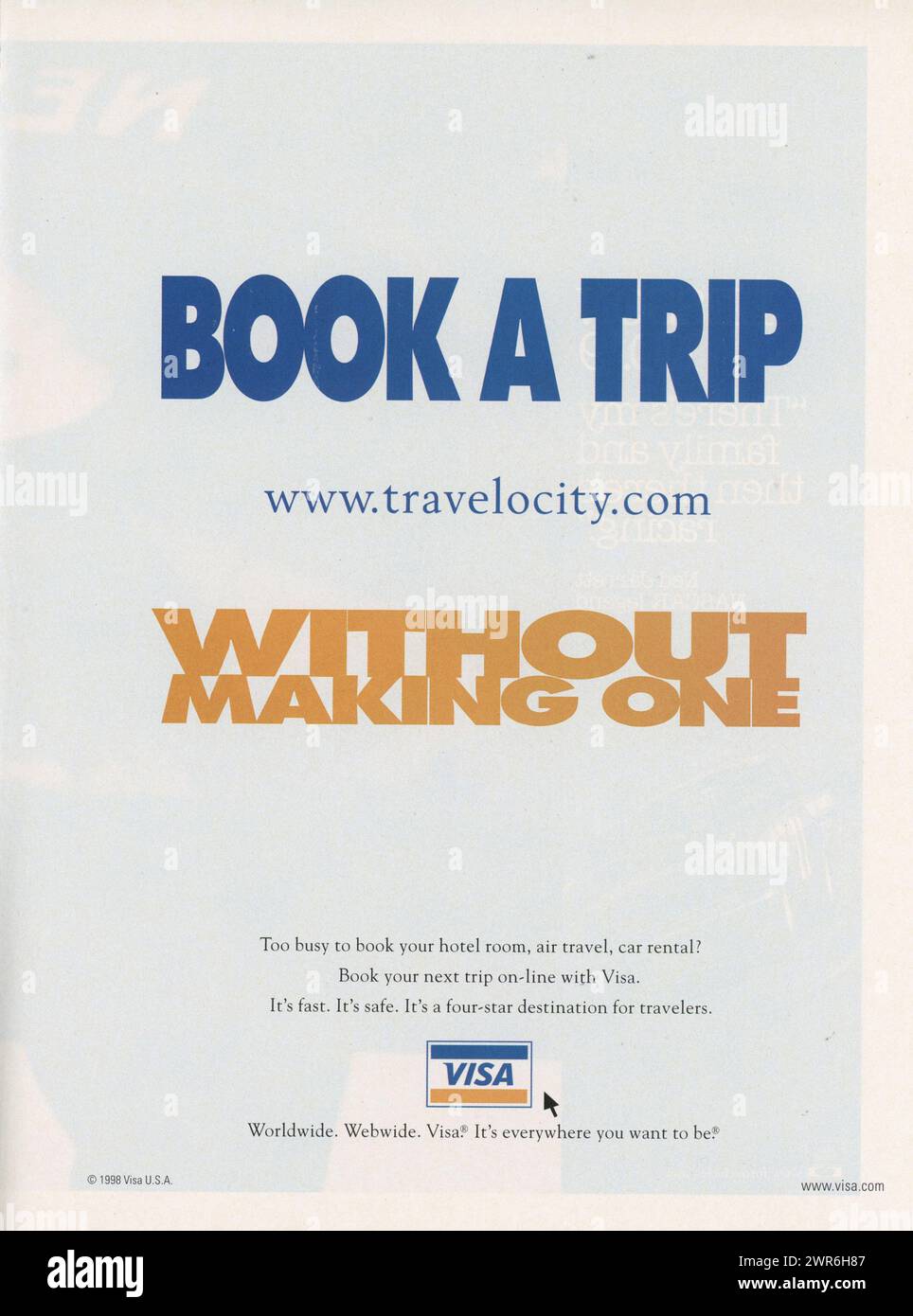 Vintage "Time" magazine 23 November 1998 issue advert, USA Stock Photo ...