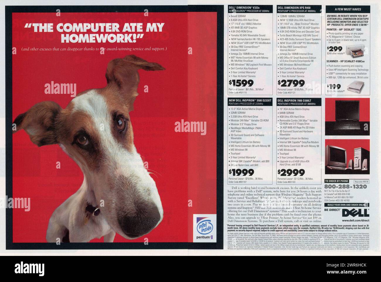 Vintage "Time" magazine 23 November 1998 issue advert, USA Stock Photo ...