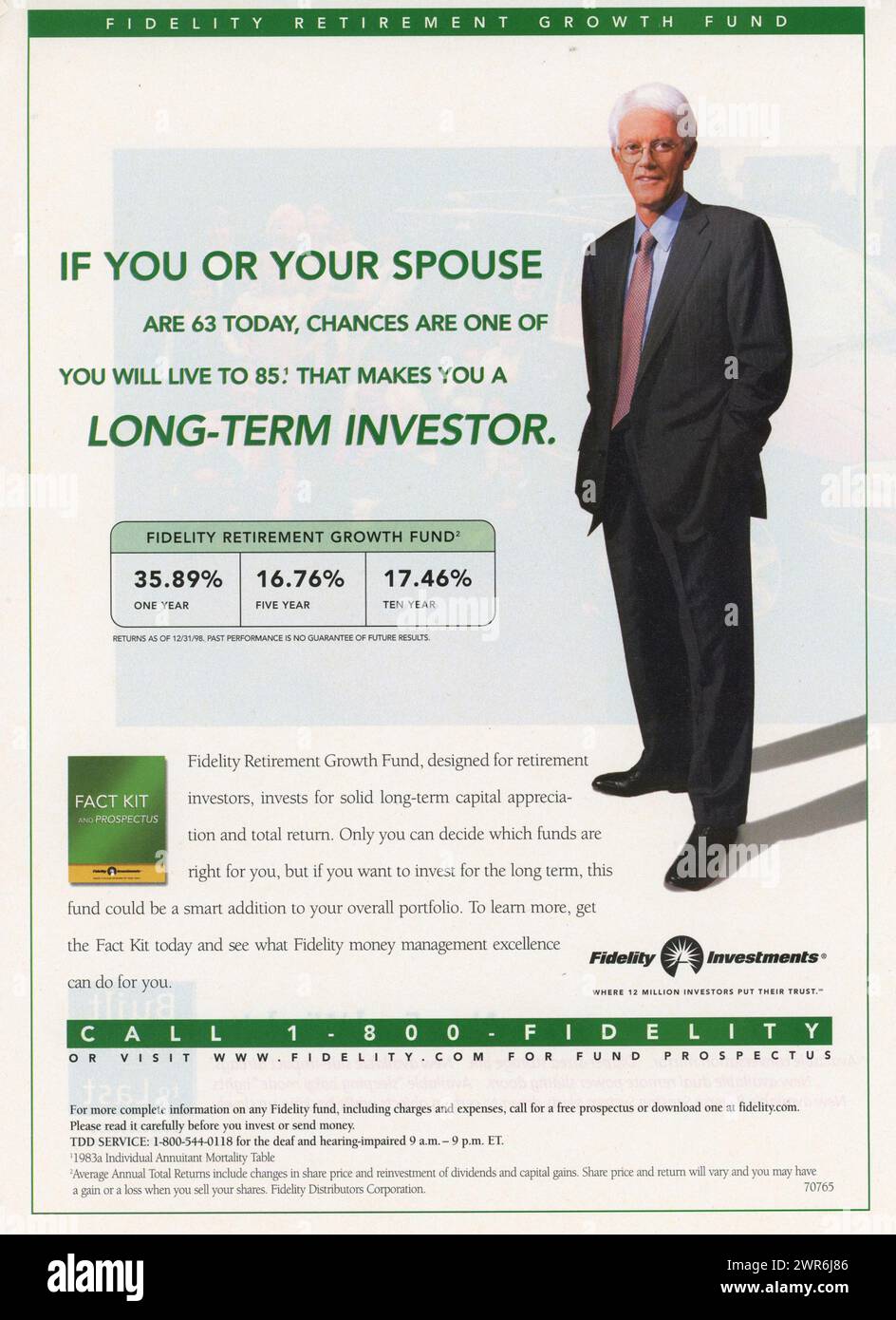 Vintage "Time" magazine 22 February 1999 issue advert, USA Stock Photo ...