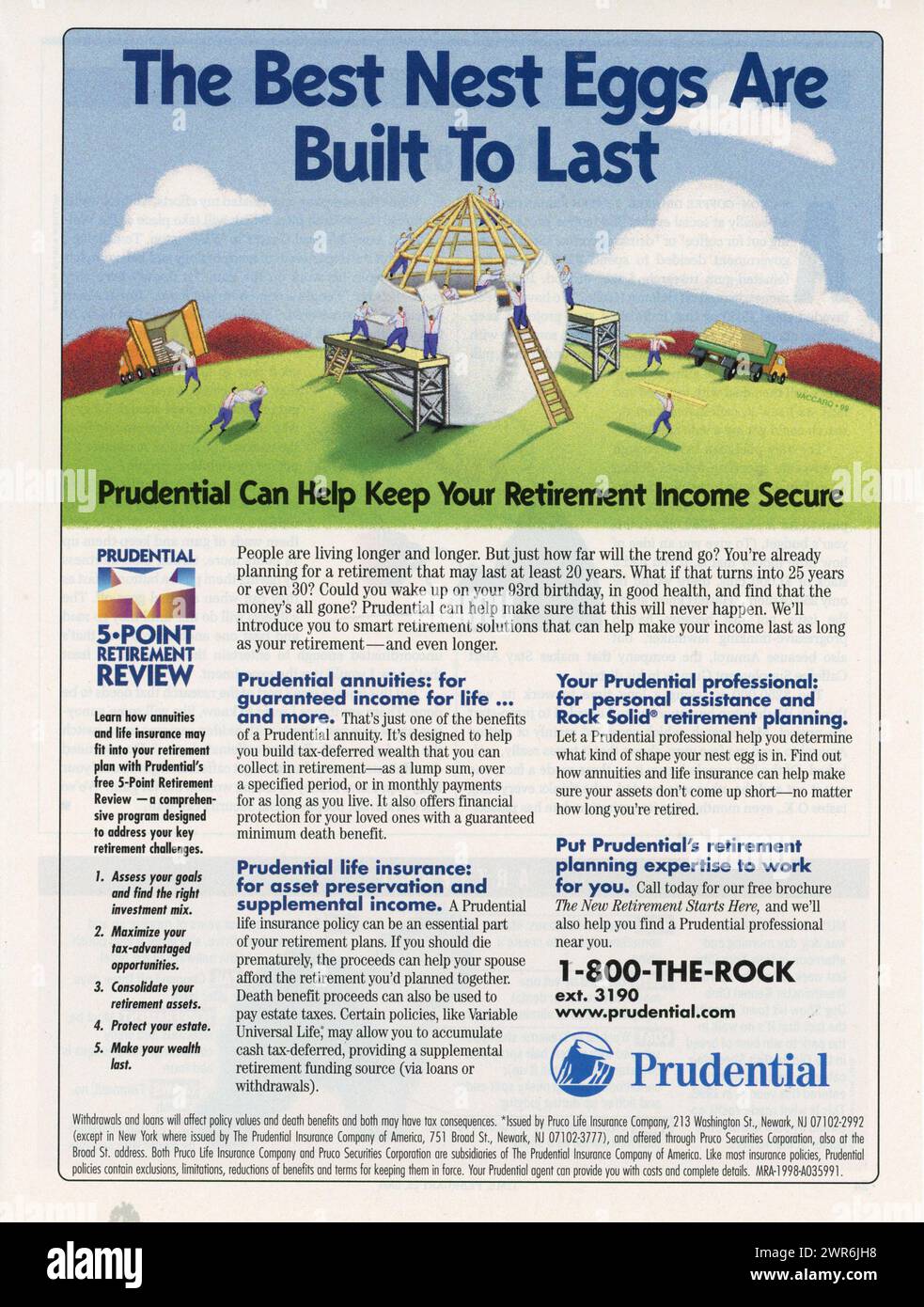 Vintage "Time" magazine 22 February 1999 issue advert, USA Stock Photo ...