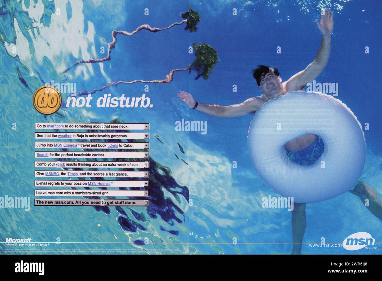 Vintage "Time" magazine 22 February 1999 issue advert, USA Stock Photo ...