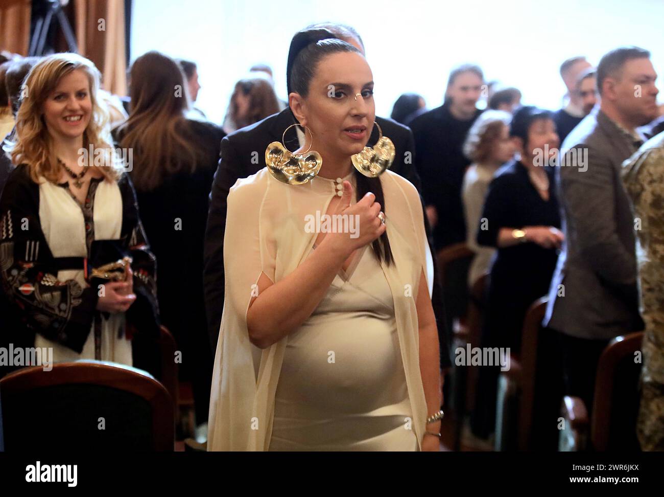 KYIV, UKRAINE - MARCH 09, 2024 - People’s Artist of Ukraine Susana Jamaladinova (Jamala), who ...