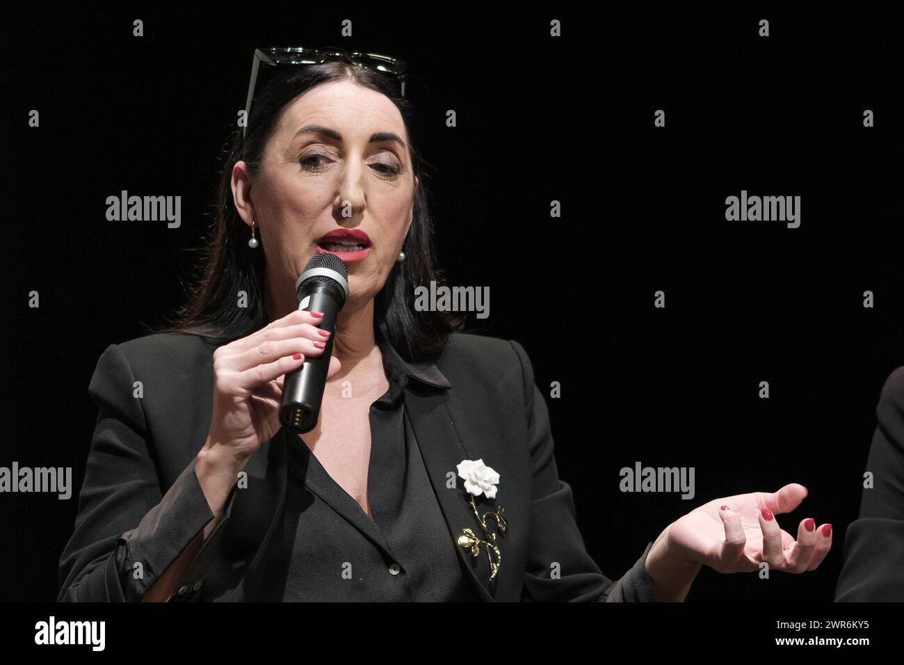 Rossy de Palma during the presentation of the opera The Human Voice / The Wait / Silence at the ...