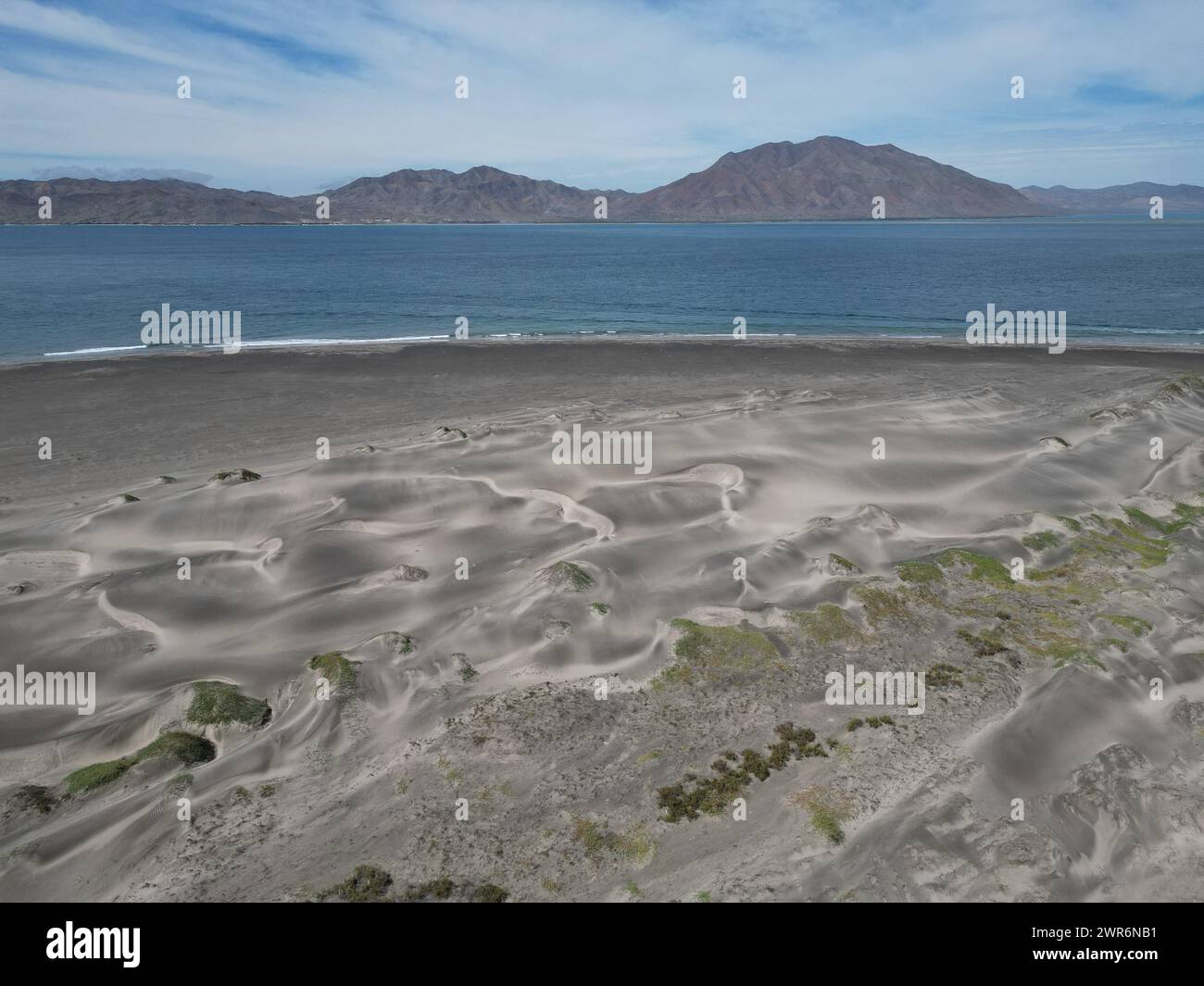 marguerite island Puerto chale magdalena bay aerial view panorama baja ...