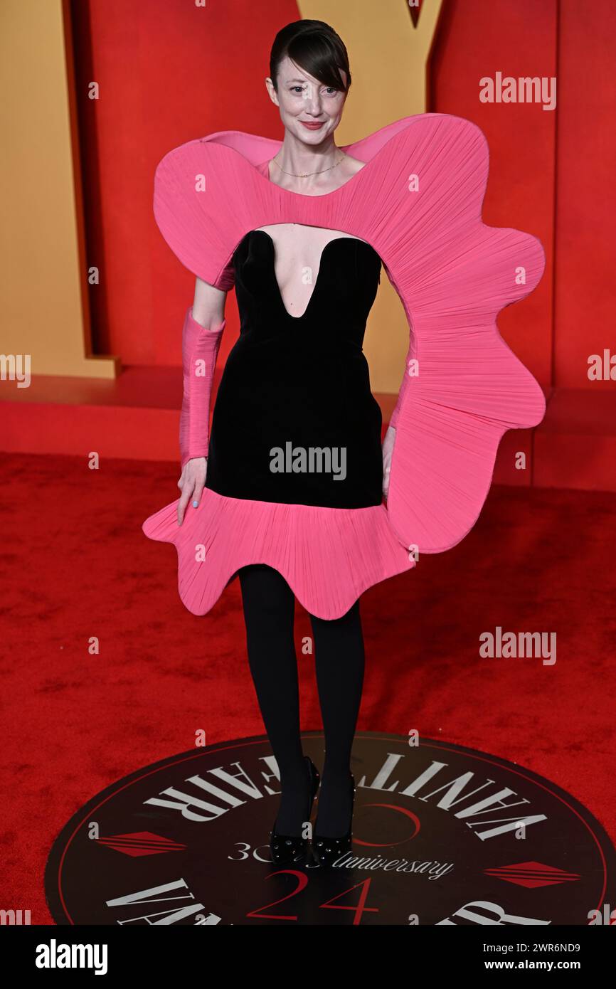 Los Angeles, USA. March 10th, 2024. Angela Riseborough arriving at the ...