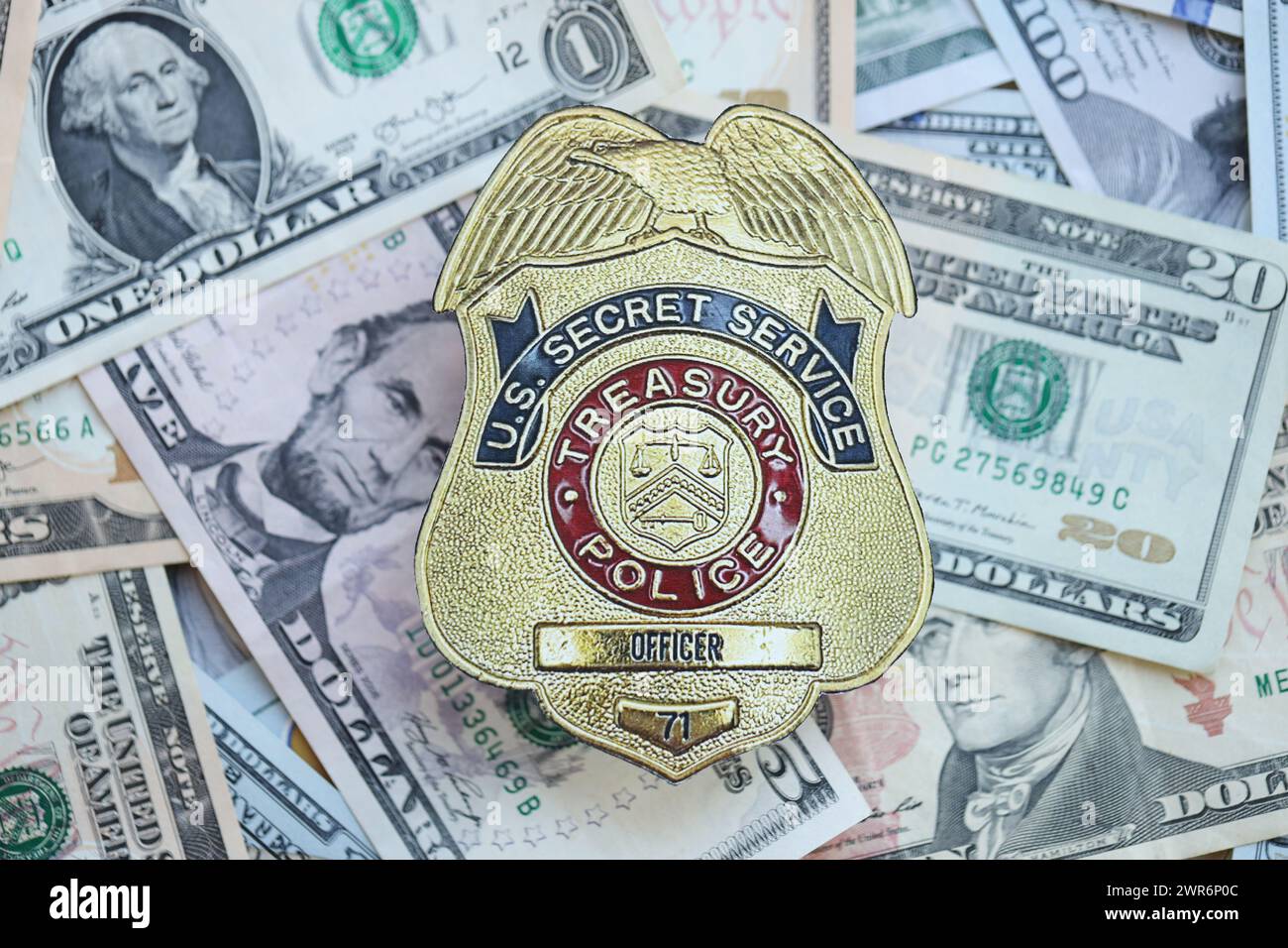 KYIV, UKRAINE - MARCH 9, 2024 US Treasury Police Secret Service Officer ...