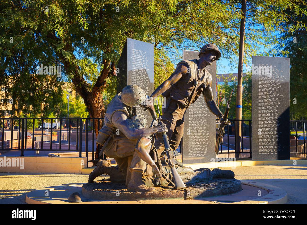 Vietnam War Memorial statue in Phoenix, Arizona Stock Photo - Alamy