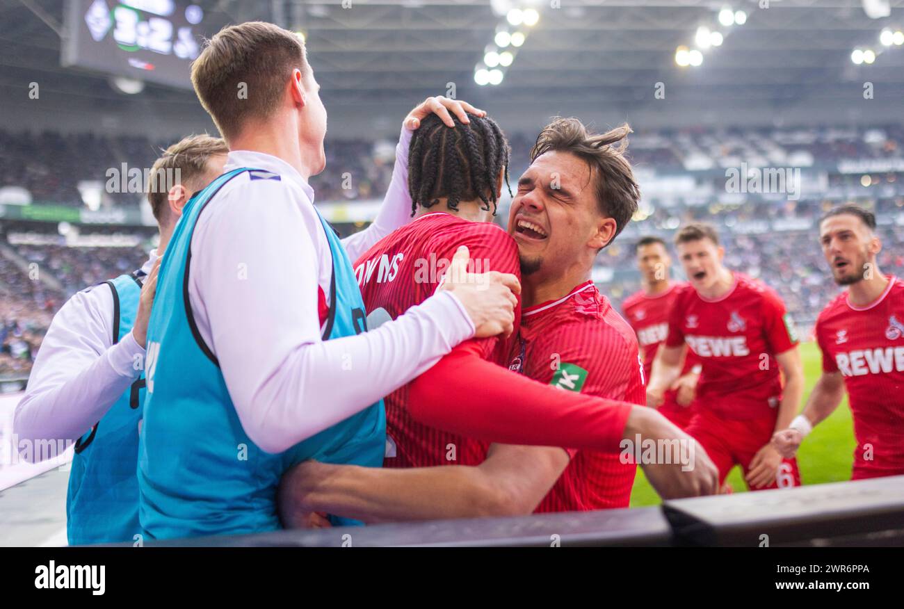 Moenchengladbach Germany. 09th Mar 2024. Torjubel: Damion Downs (Köln ...