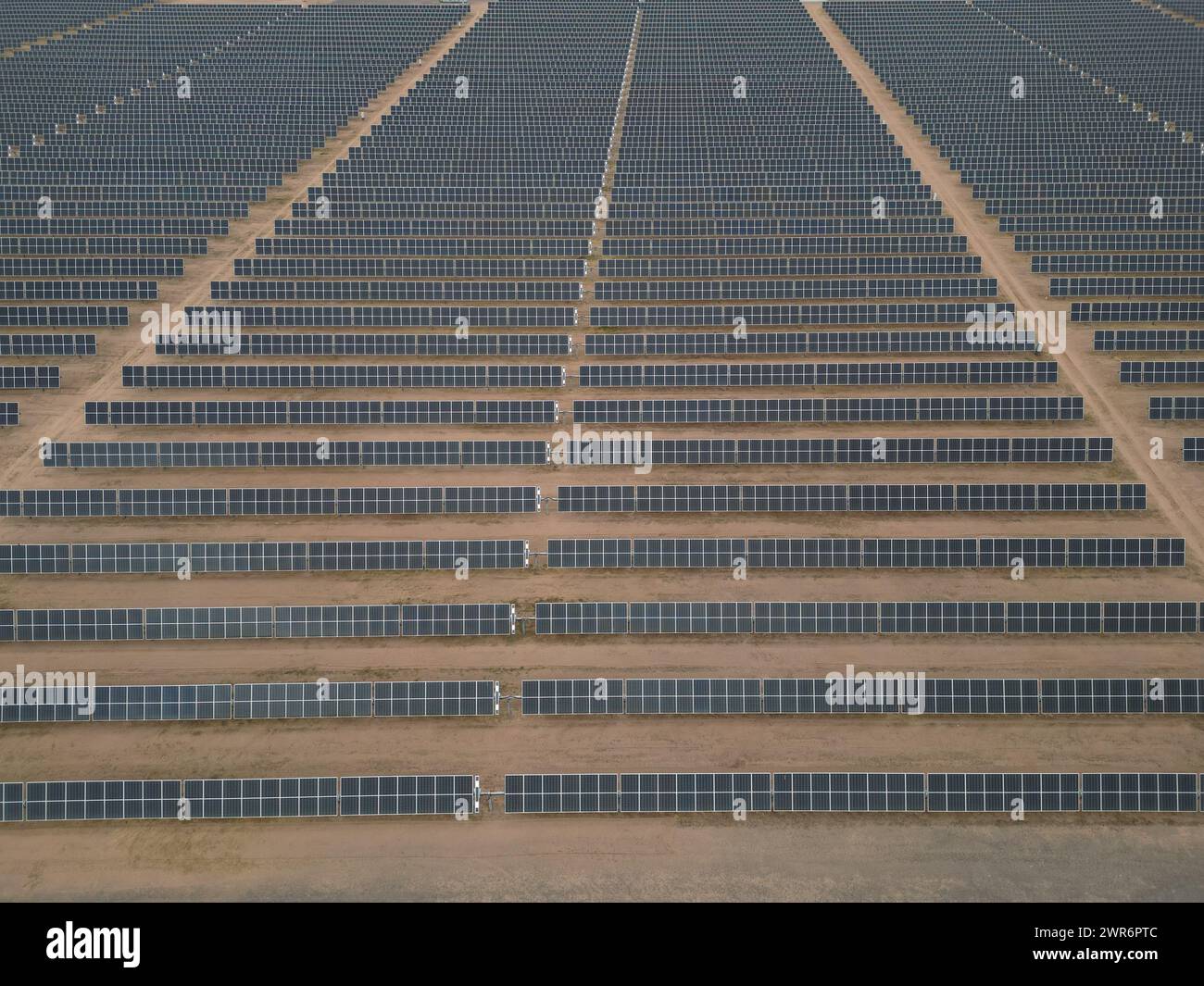 Aerial panorama solar panel farm hi-res stock photography and images ...