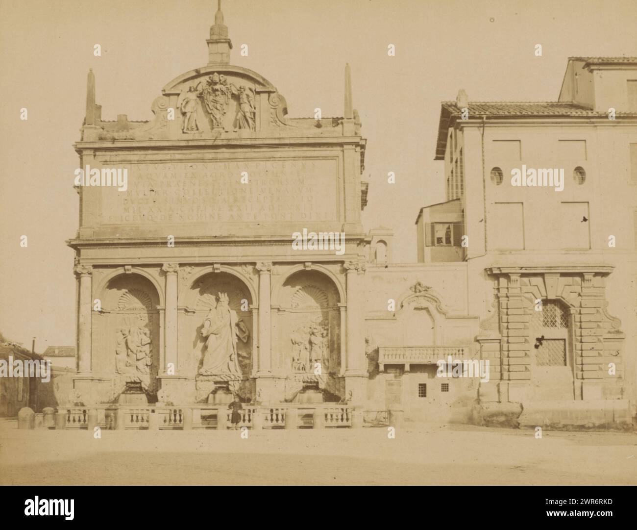 Moses Fountain in Rome, Italy, Fontana Felice (title on object), Roma ...