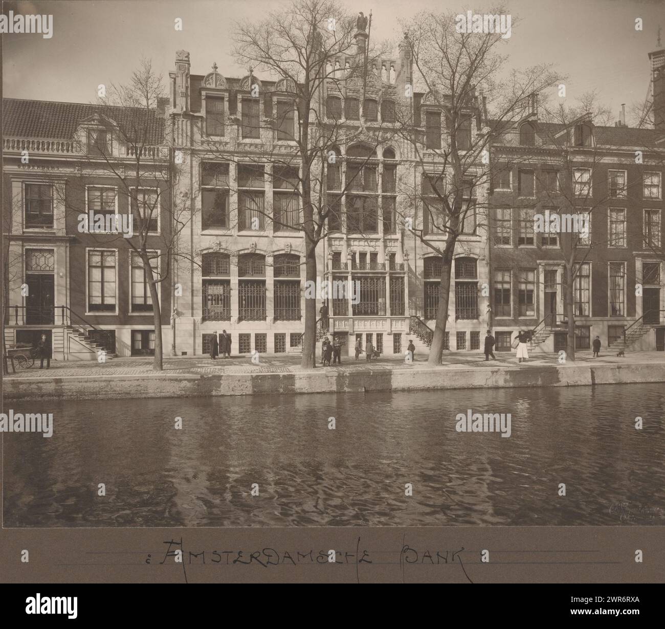 Facade of Herengracht 597 - 601 in Amsterdam, former Amsterdam bank ...