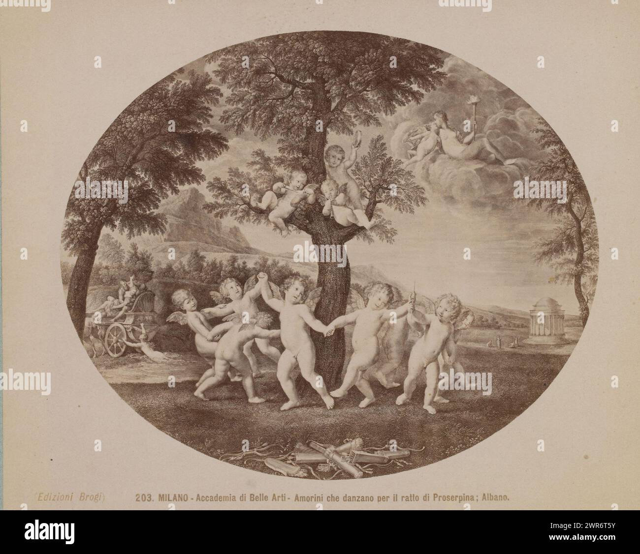 Accademia di belle arti amorini che danzano hi-res stock photography ...