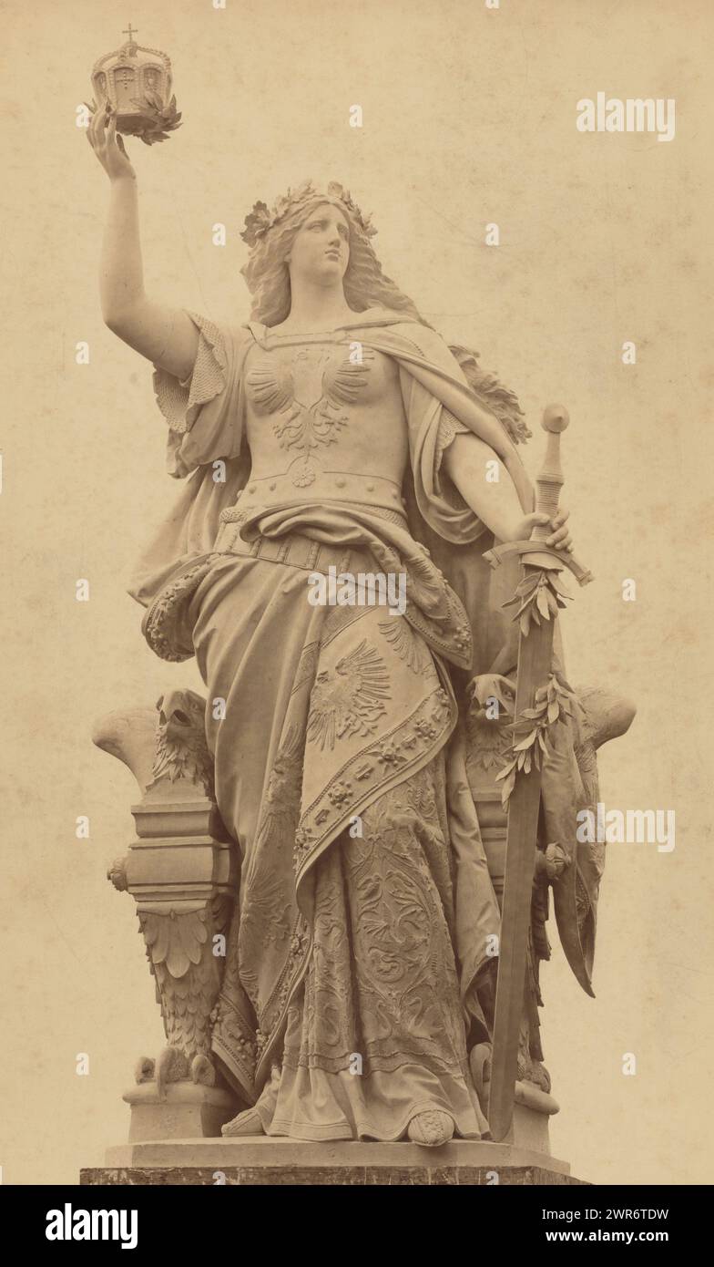 The statue of Germania from the national memorial in Niederwald ...