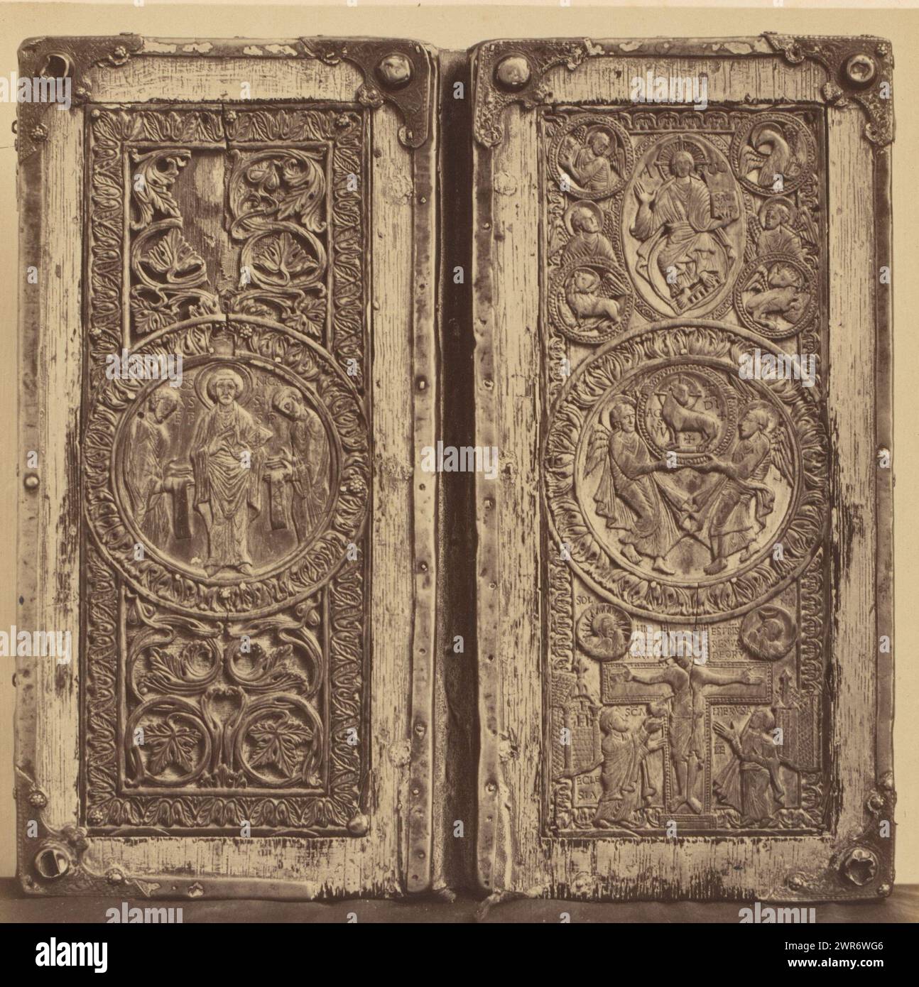 Ivory diptych with scenes from the New Testament, from the Cathedral of ...