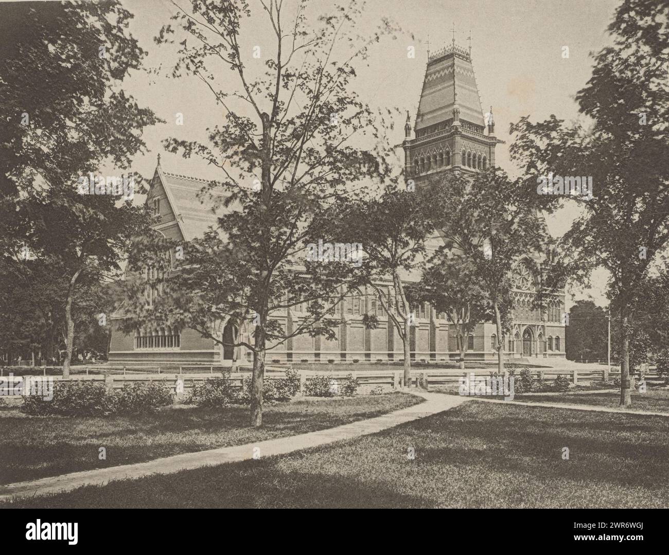 View of the Memorial Hall of Harvard University, Memorial Hall (title ...