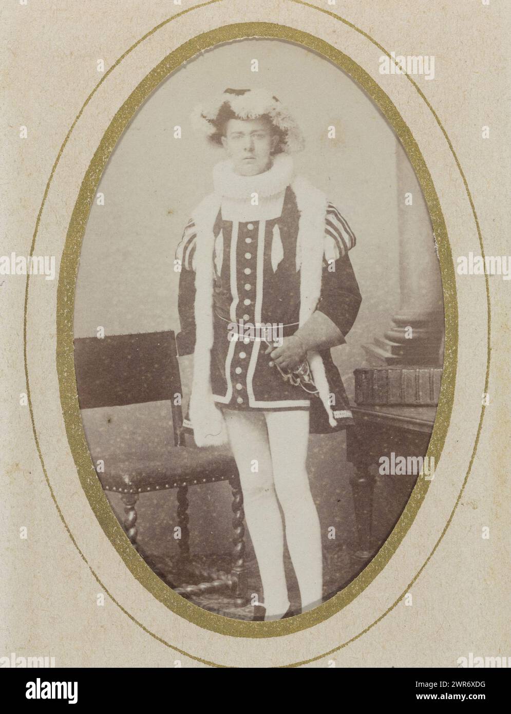 Portrait of a young man in costume, identified as J.S. Posthuma, This ...
